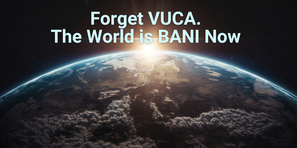 Forget VUCA. The World Is BANI Now - LEADx