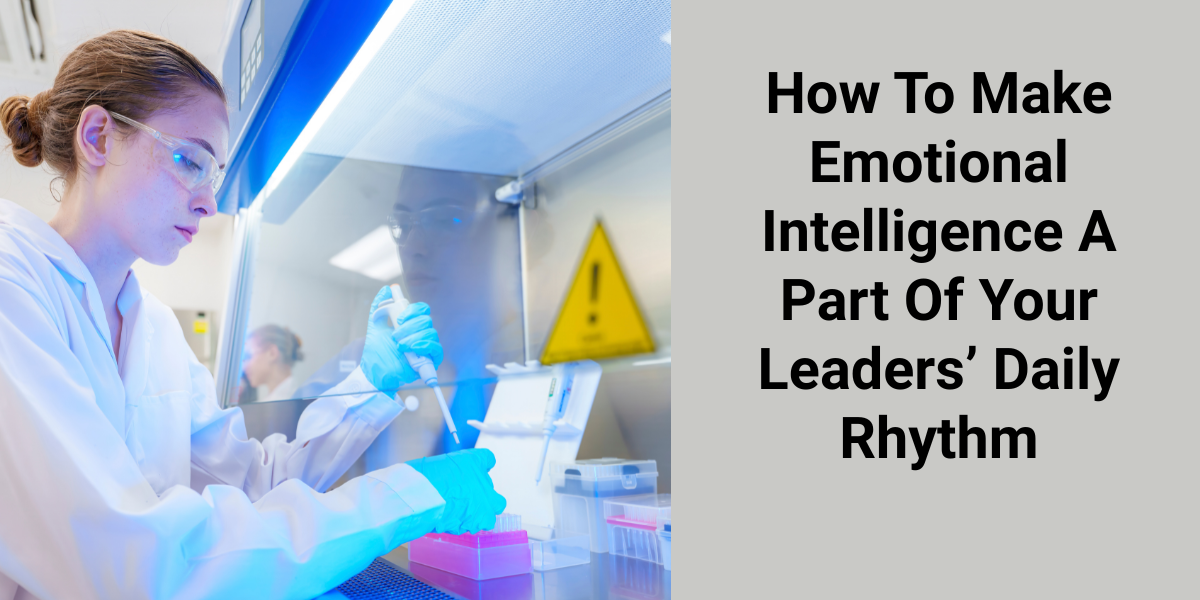How To Make Emotional Intelligence A Part Of Your Leaders’ Daily Rhythm ...